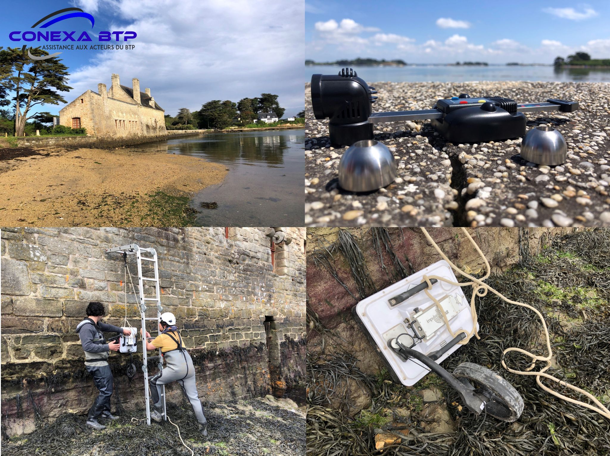 Imagerie géoradar pour CONEXA BTP sur la presqu'ile de Rhuys